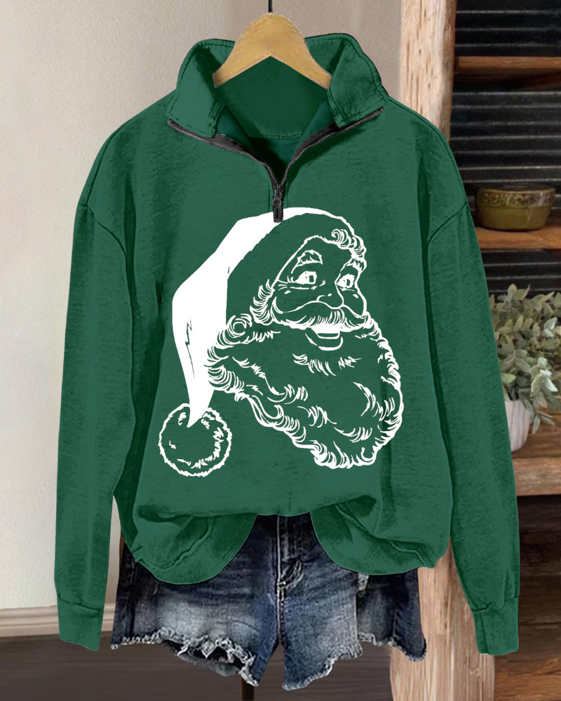 Santa Claus Half-Zip Sweatshirt