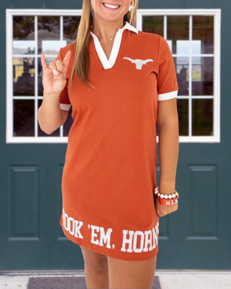 Texas Longhorn Print Mini Dress